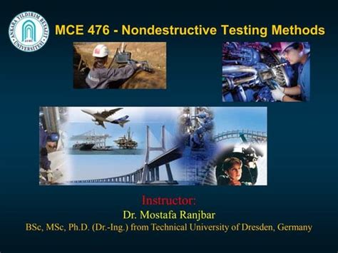 Important Non Destructive Testing Methods Ppt