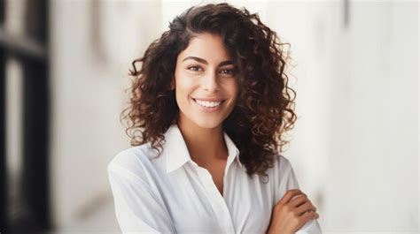 Premium Ai Image Beautiful Girl Smiling