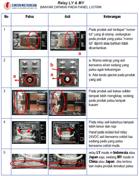 Cara Membedakan Relay Omron Palsu Produk Omron Original