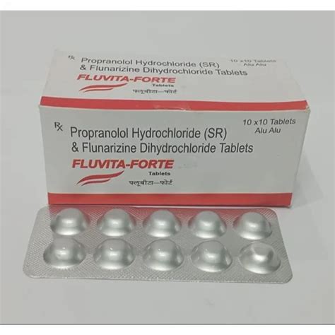 Propranolol Hydrochloride Flunarizine Dihydrochloride Tablet 40 Mg At ₹ 800 Box In Prayagraj
