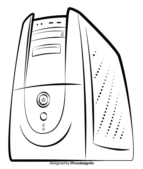 Cpu Clipart Black And White