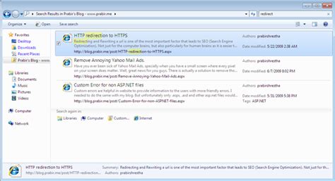 Create A Windows 7 Federated Search Connector For Your Blog