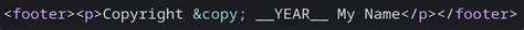 Add The Current Copyright Year To The Html File In A Vite Project 8