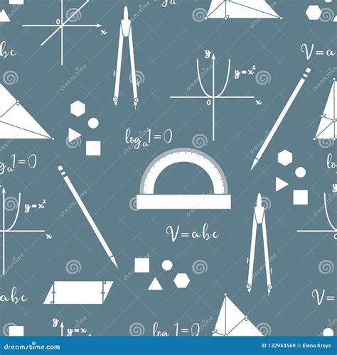 Mathematical Scientific Vector Seamless Pattern Stock Vector Illustration Of Plot Vector