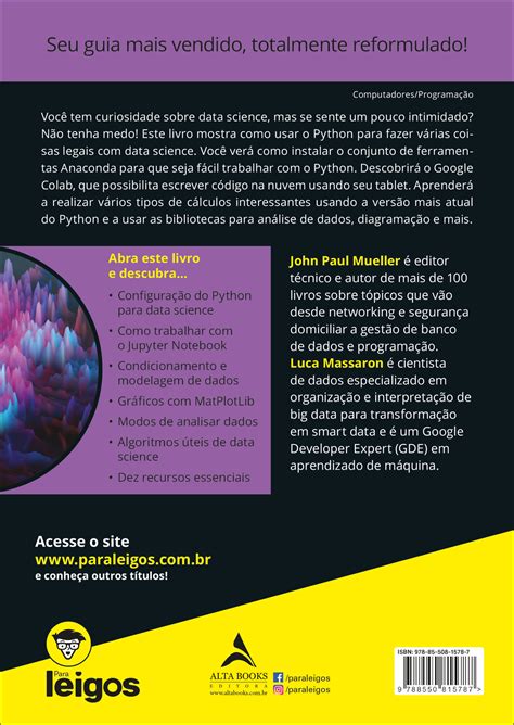 python para data science para leigos editora alta books
