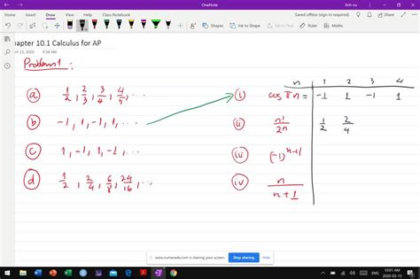 Solvedmatch Each Sequence With Its General Term
