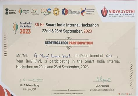 manoj kumar goud gaddameedi on linkedin smartindiainternationalhackathon hackathon2023