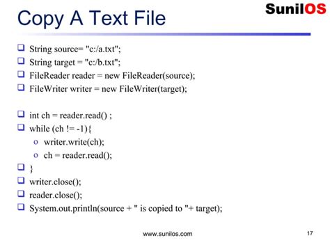 Java Input Output And File Handling Ppt