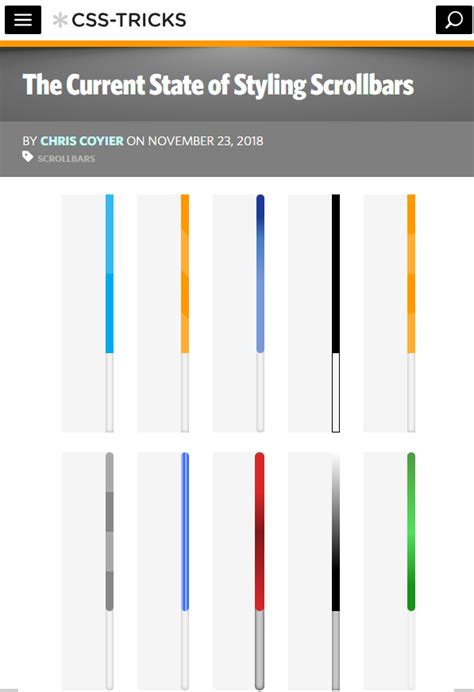 Quick Tip Styling Scrollbars To Match Your Ui Design