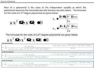 PPT Section Finding Real Roots Of Polynomial Equations PowerPoint