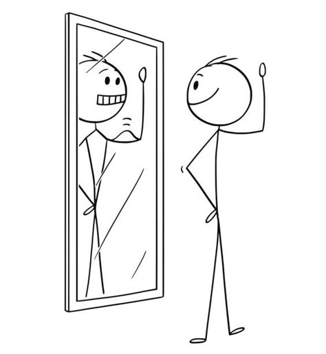 Man Looking In Mirror Illustrations Royalty Free Vector Graphics And Clip Art Istock