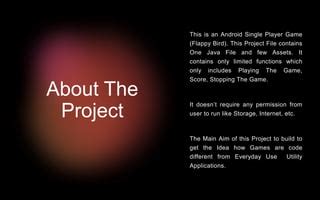 Flappy Bird Game PPTX Operating Systems Computer Software And Applications