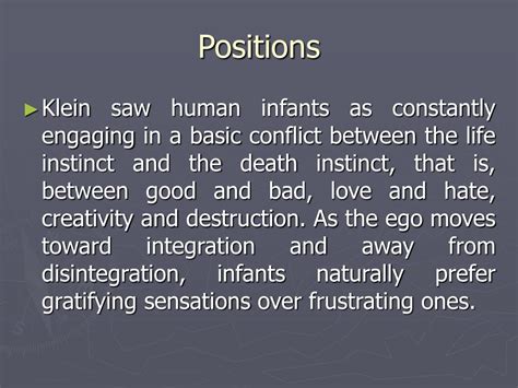 Ppt Klein Object Relations Theory Powerpoint Presentation Free