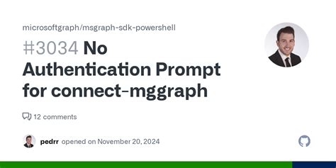 No Authentication Prompt For Connect Mggraph · Issue 3034 · Microsoftgraphmsgraph Sdk