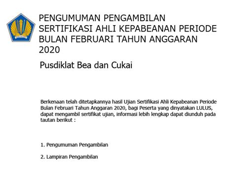 Widyabhakti Diklat Ahli Kepabeanan