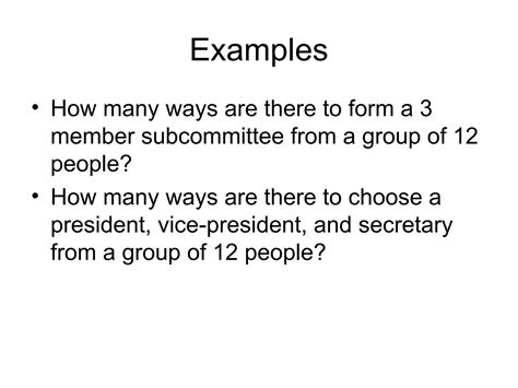 Counting Principles Theory Power Pointppt