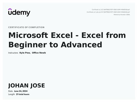 Completed Excel Course Johan Jose Posted On The Topic Linkedin