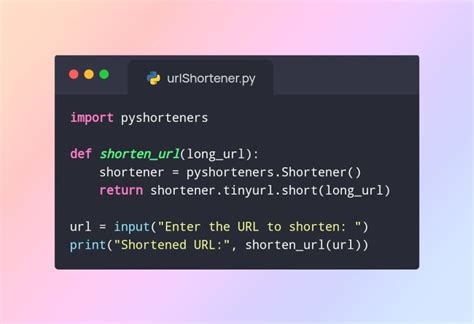 Pythonprojects 30daysofpython Automation Urlshortener Learntocode Moiz Riaz