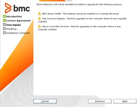 atrium core webservices must be upgraded on the computer where it was