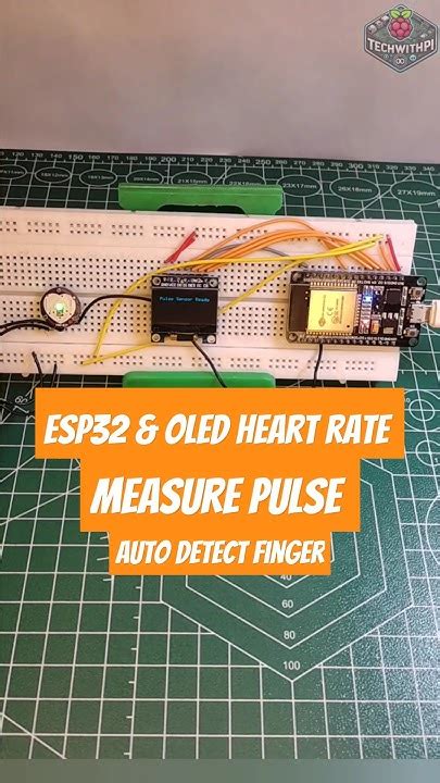 Esp32 Pulse Sensor With Oled Display Real Time Heart Rate Monitor Project Esp32 Pulsesensor