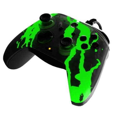 Pdp Xbox Wired Controller Rematch Jolt Green Glow In The Dark 0