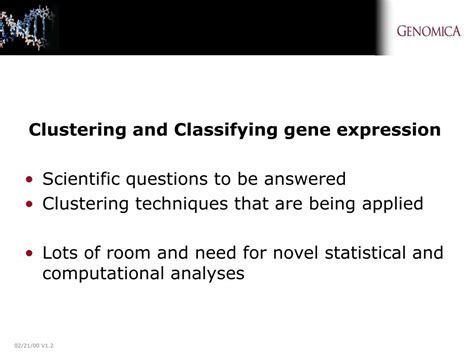 Ppt Clustering Large Data Sets In Gene Expression Analysis Daniel