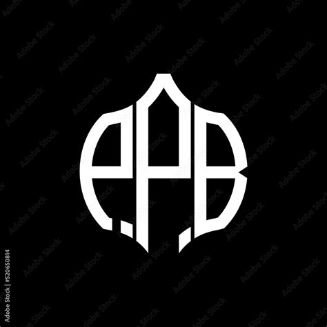 Ppb Letter Logo Ppb Best Black Background Vector Image Ppb Monogram