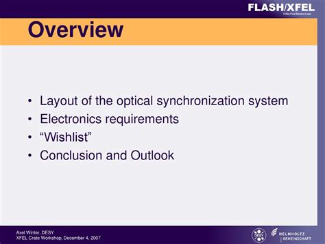 Electronics Requirements For Special Diagnostics For The Xfel Ppt Download