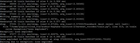 wavenet train py loss exloded · issue 372 · rayhane mamah tacotron 2 · github