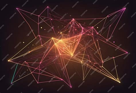 Premium Photo Abstract Digital Connection Dots And Lines