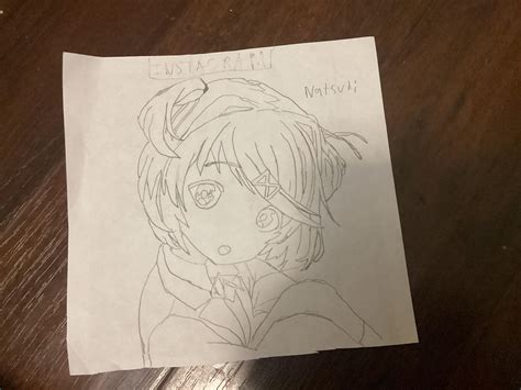 A Drawing I Did Of Natsuki R Ddlc