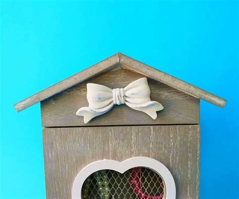 Настенный Подвесной деревянный ящик в форме сердца в стиле ретро крючок для ключей подвесная