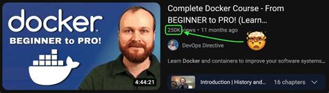 Whoa A Quarter Million Views On The Docker Course As Of This… Sid