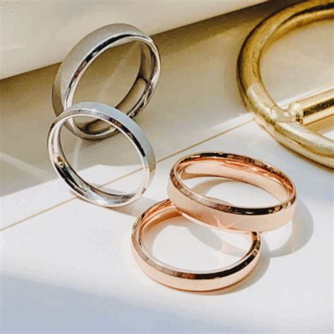 써지컬스틸 매트 샤인 커플링 반지 에이블리