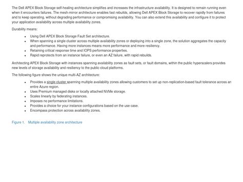 Multiple Availability Zones Dell Apex Block Storage For Azure Deploy A Mutual Failover Db2