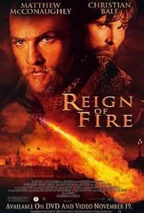 Reign Of Fire Poster 27x40 Matthew Mcconaughey Christian
