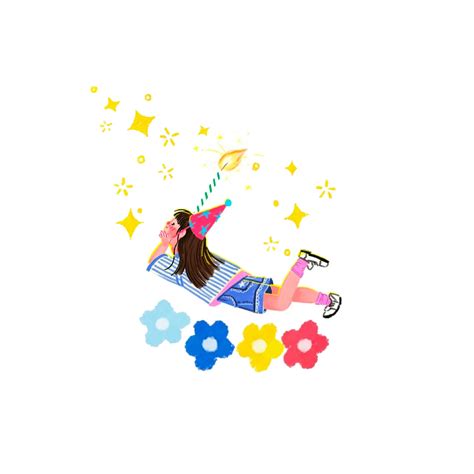 생일 축하 엽서 제작용 일러스트 일러스트 포트폴리오 크몽