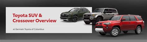Toyota Suv Models Comparison New Toyota Suvs And Crossovers Versatile