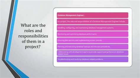 Database Management Engineer Vs Database Developer Ppt
