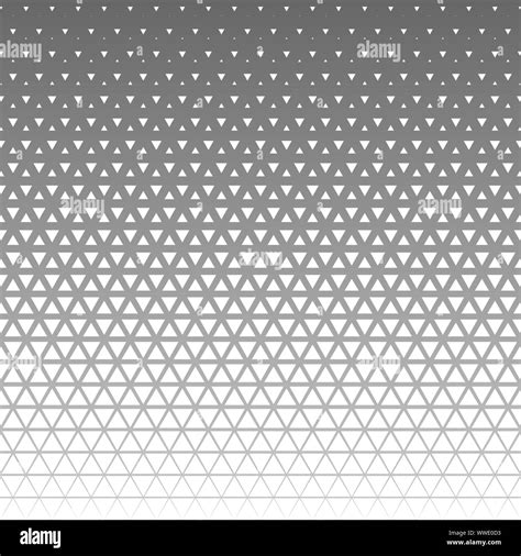 Abstract Geometric Black And White Graphic Design Print Halftone Triangle Pattern Stock Vector