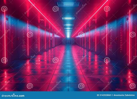 Concept Technology Data Center Lighting Design Futuristic Data