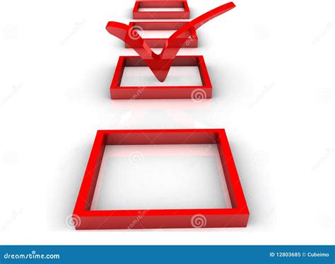 Tick Symbol Set In Red And Green Circle Checkmark In Checkbox Vector