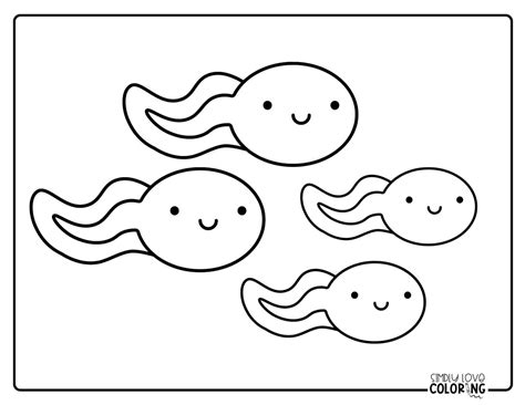 Tadpole Coloring Pages Free Pdf Printables Simply Love Coloring