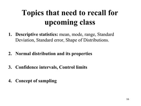 Statistical Quality Control Introduction Pptx