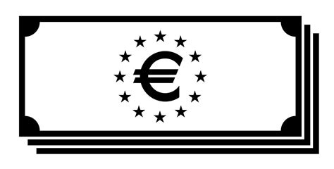 Pile Dicône Dargent Euro Espèces Monnaie Symbole Bancaire Design