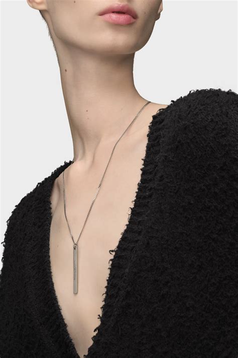 Logo Pendant Necklace Maison Margiela Usa