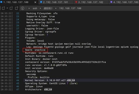 Docker Swarm 集群搭建