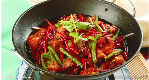 干豆角焖土鸡摄影图传统美食餐饮美食摄影图库昵图网