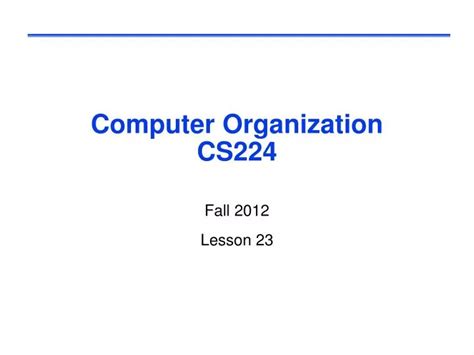 PPT Computer Organization CS PowerPoint Presentation Free Download ID