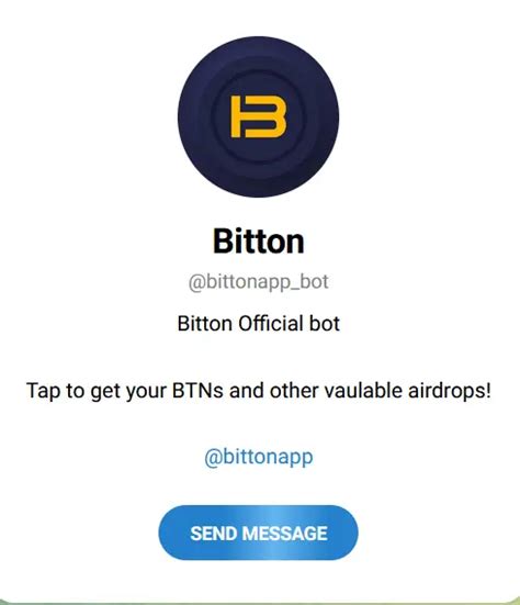 لینک ربات بیت تون تلگرام Bitton استخراج توکن Btn و ساتوشی بیت کوین